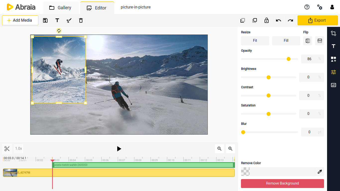 Add Image To A Video Online Abraia